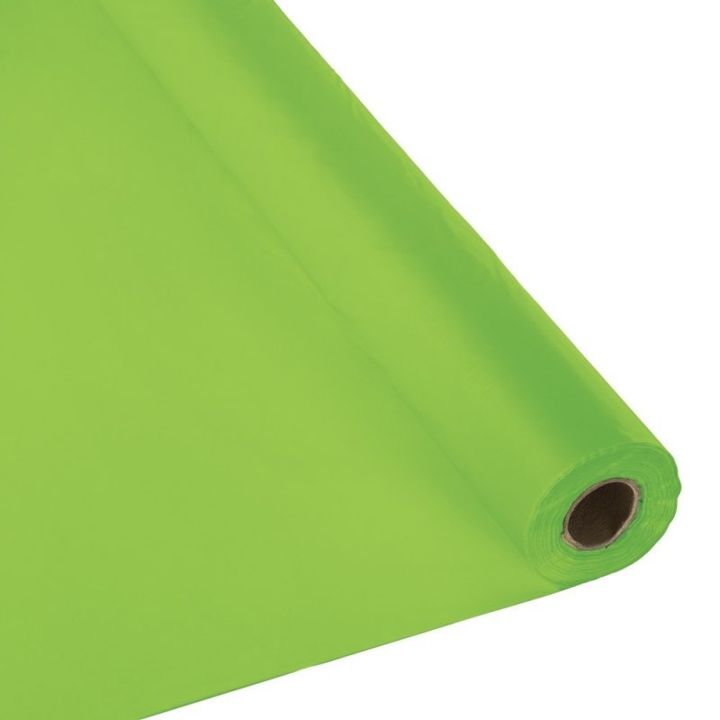 Schorin Company | Lime Green Plastic Table Cover Roll 40" x 300 ...