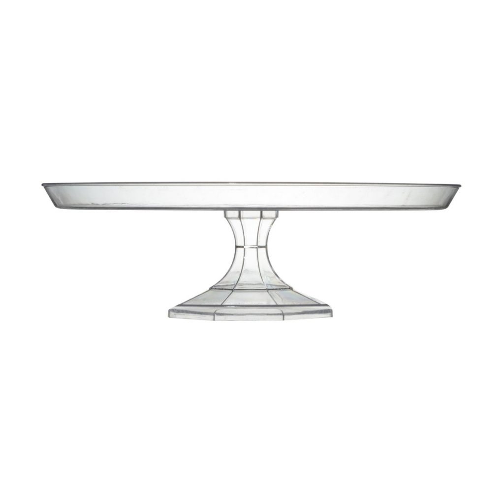 Schorin Company | 11.75" Clear Plastic Pedestal Tray / Cake Tier ...