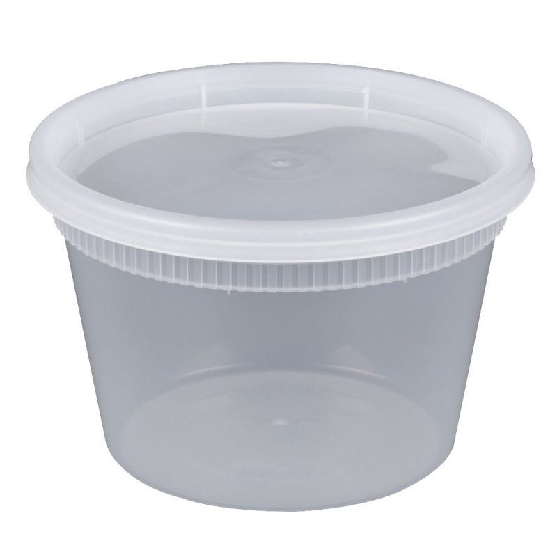 Schorin Company | 16oz HD Plastic Microwavable Deli Container w/ Lid ...