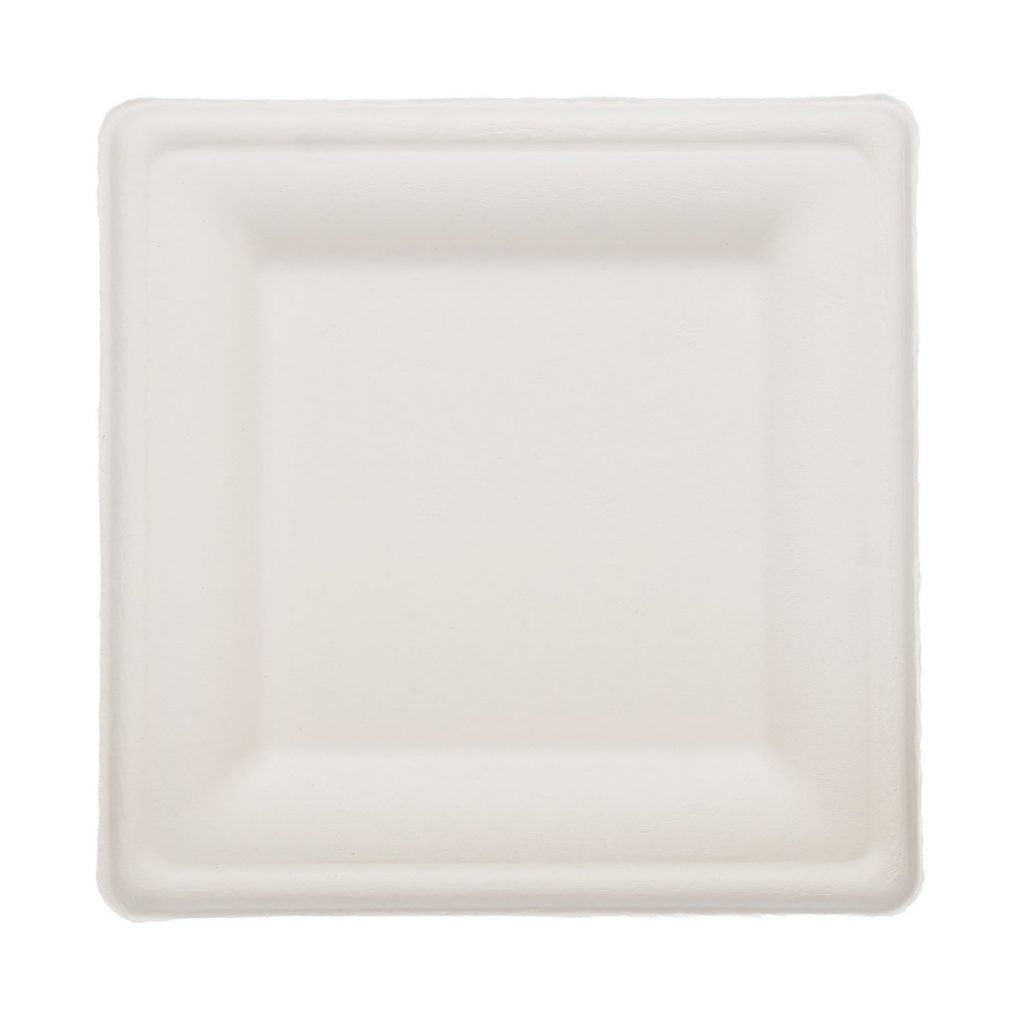 Schorin Company | 10.25" Square Sugarcane Bagasse Plates 50/pkg ...