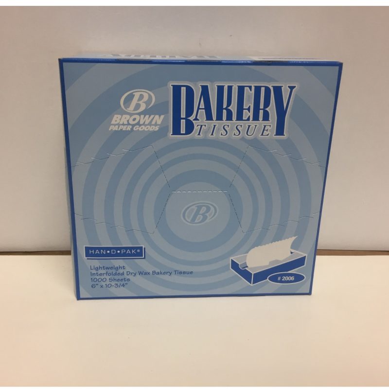 Schorin Company | 6" x 10.75" White Wax Bakery Tissue 1000/box ...